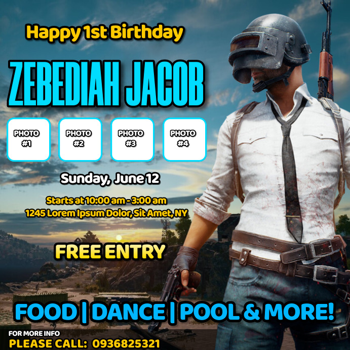 Copy of Birthday - PUBG | PosterMyWall