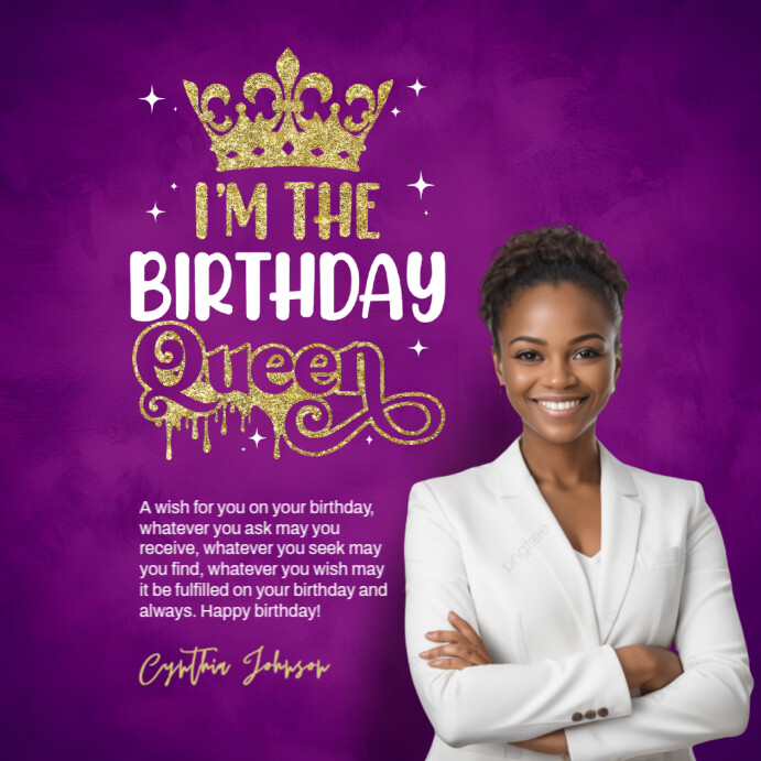 Copy of Birthday Queen Celebration | PosterMyWall