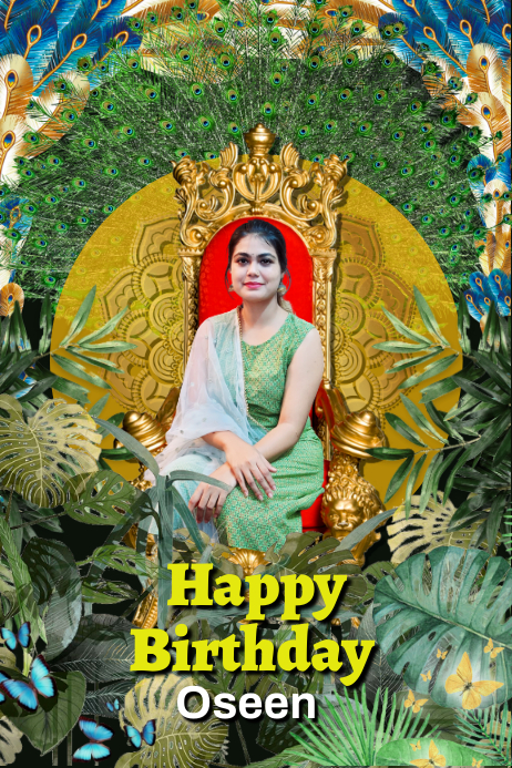 Birthday Queen Template | PosterMyWall