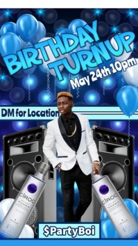 Birthday Reel - Pink Template | PosterMyWall