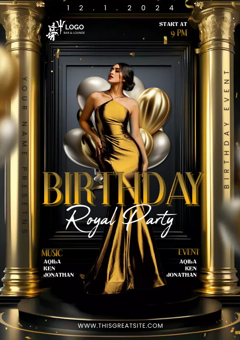 Copy of Birthday Royal Party | PosterMyWall