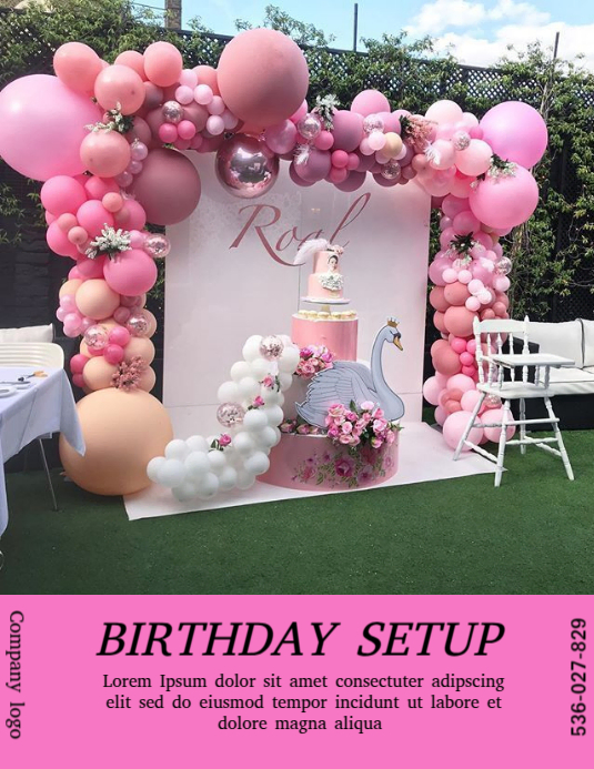 Birthday setup preparation Template | PosterMyWall