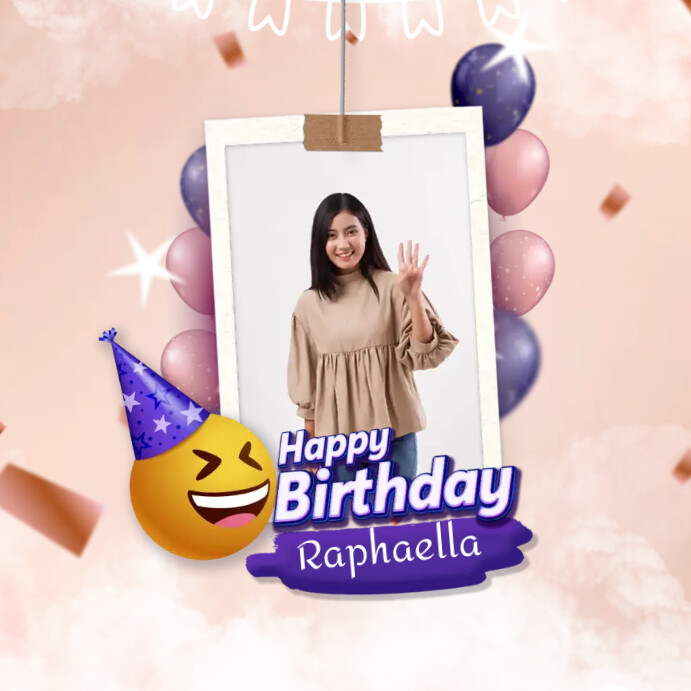 Birthday social media template | PosterMyWall