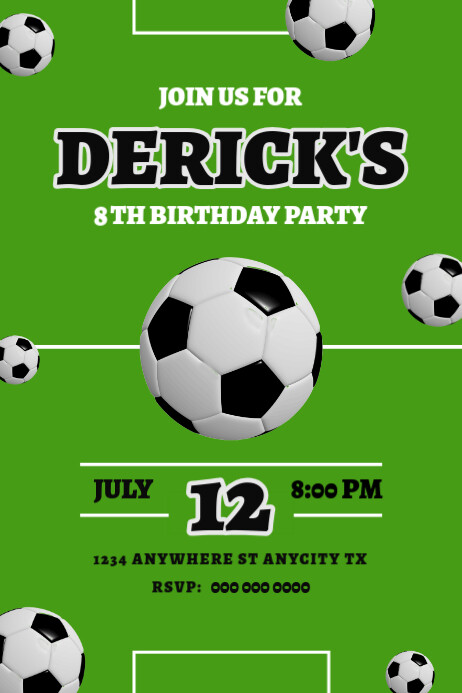 Yellow Birthday Party Posters Template | PosterMyWall