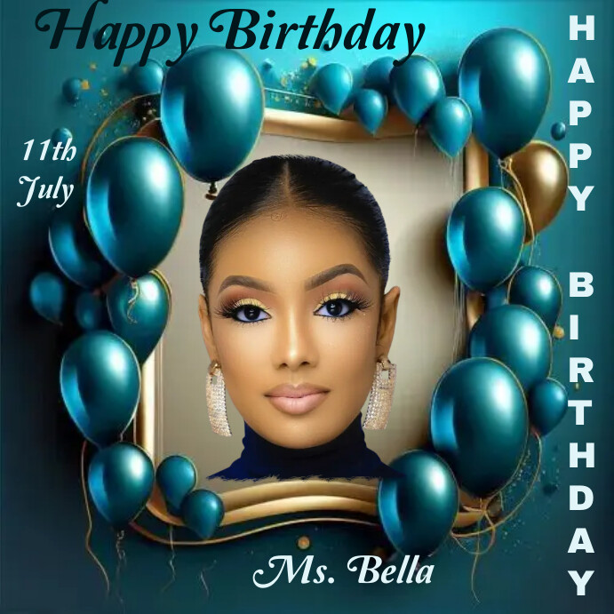 Birthday Square (1:1) Template | PosterMyWall