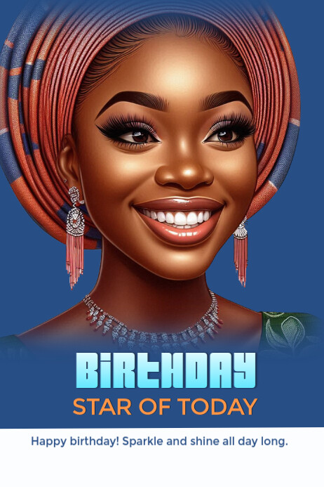 Copy of Birthday star | PosterMyWall