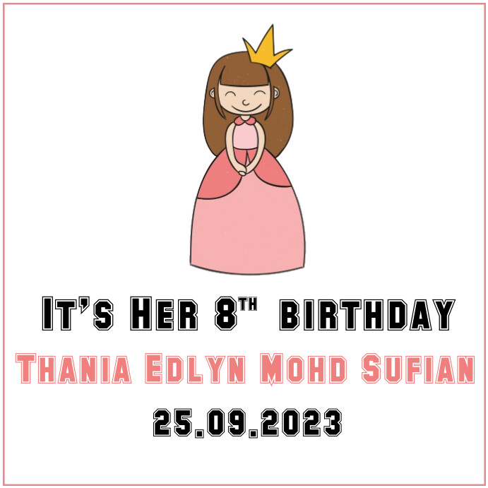Birthday Sticker Template | PosterMyWall