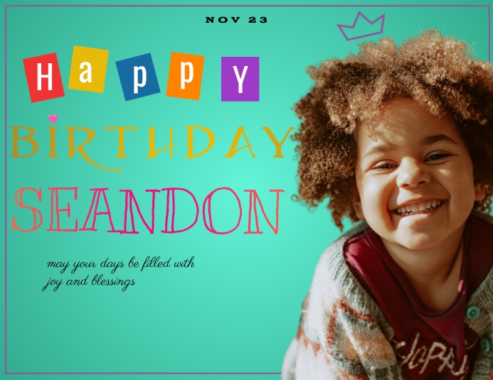 birthday template (6) | PosterMyWall
