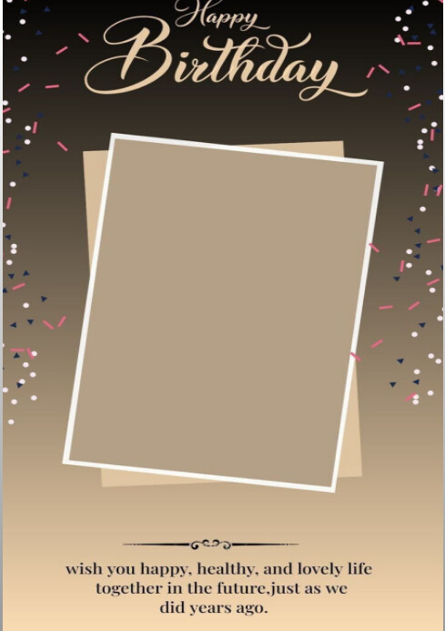 Copy of Birthday Template Card A3 | PosterMyWall