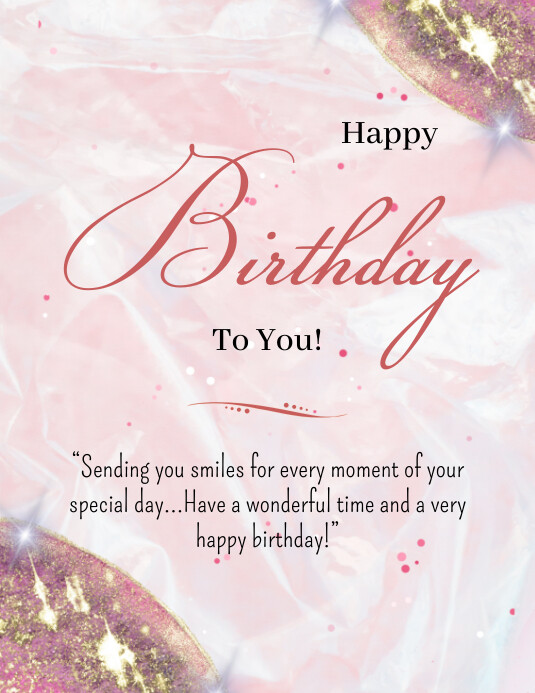 Plantilla de Birthday template | PosterMyWall