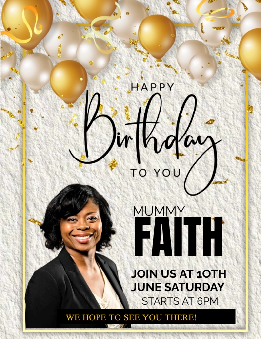 Copy of BIRTHDAY TEMPLATE | PosterMyWall