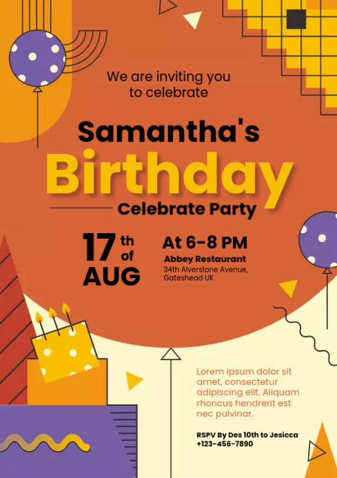 Copy of birthday template | PosterMyWall