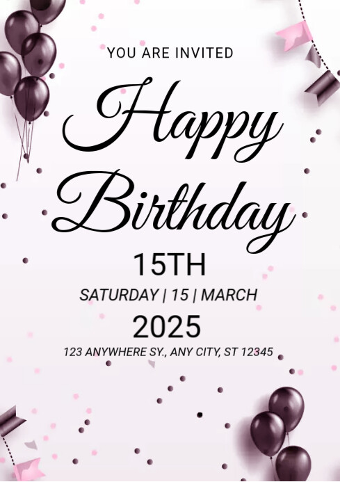 Birthday Template | PosterMyWall