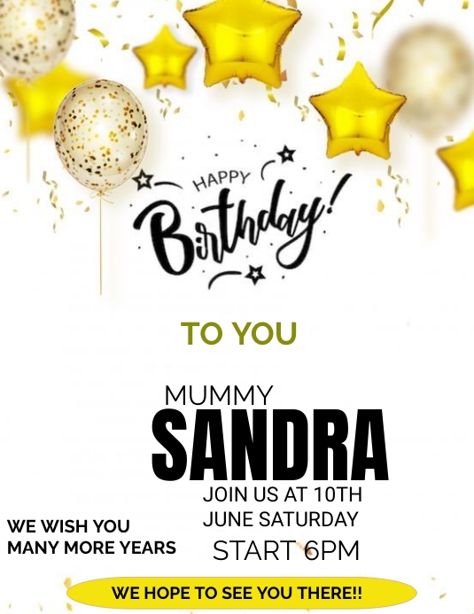 Plantilla de BIRTHDAY TEMPLATE | PosterMyWall