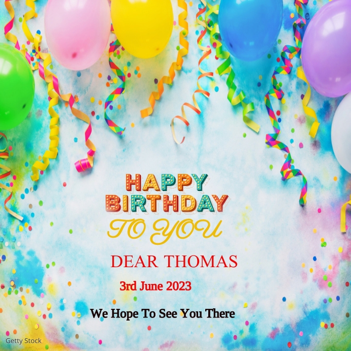 BIRTHDAY TEMPLATE | PosterMyWall