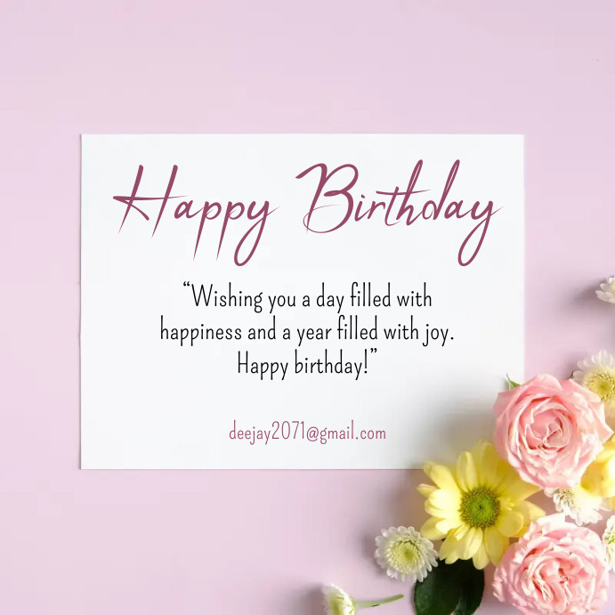 Plantilla de Birthday Template | PosterMyWall