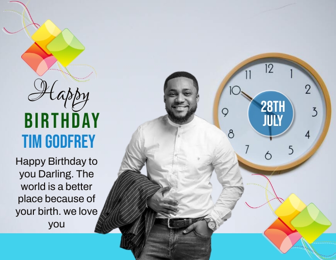 BIRTHDAY Time Template | PosterMyWall