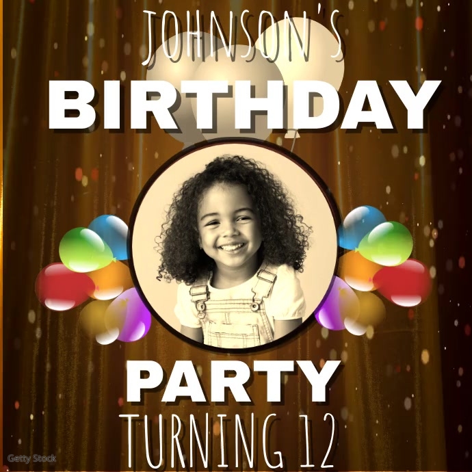 birthday video Template | PosterMyWall