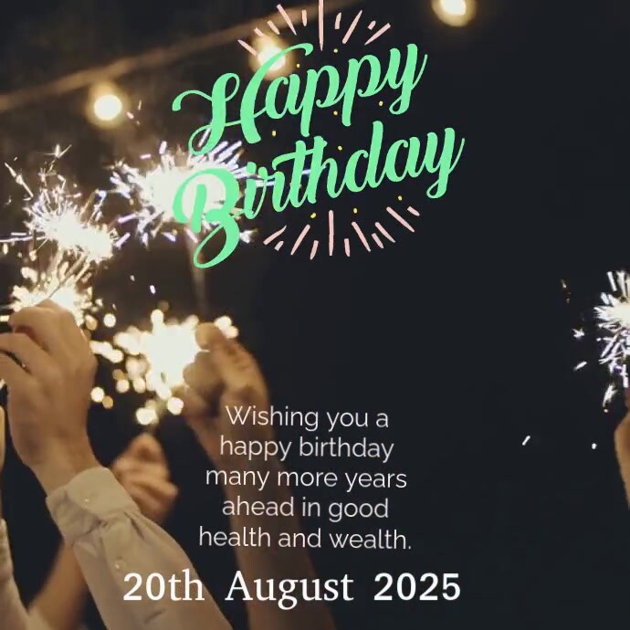 Birthday video Template | PosterMyWall