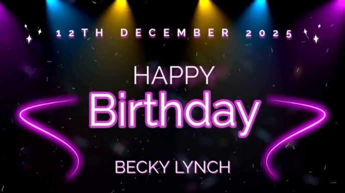 Birthday Video Digital Display (16:9) Template | PosterMyWall