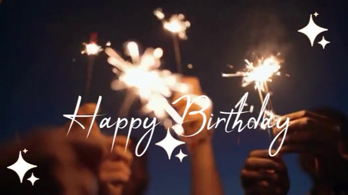 Birthday video digital display Template | PosterMyWall