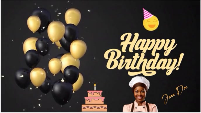 birthday Video Poster Template | PosterMyWall