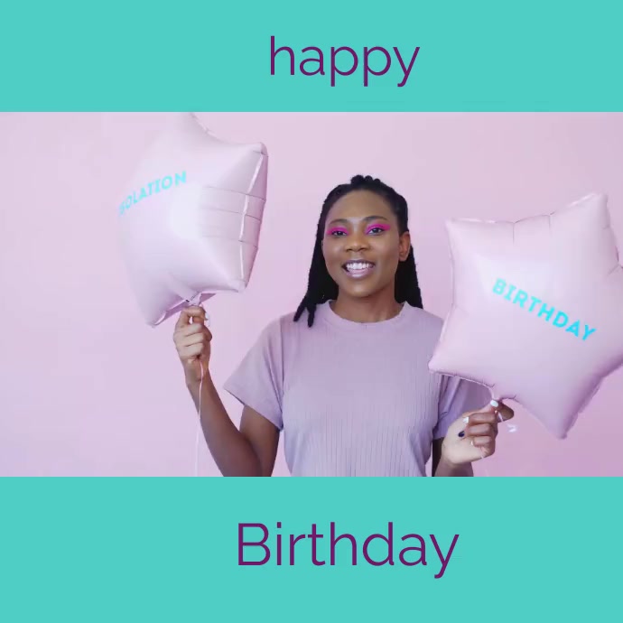 birthday video poster template | PosterMyWall