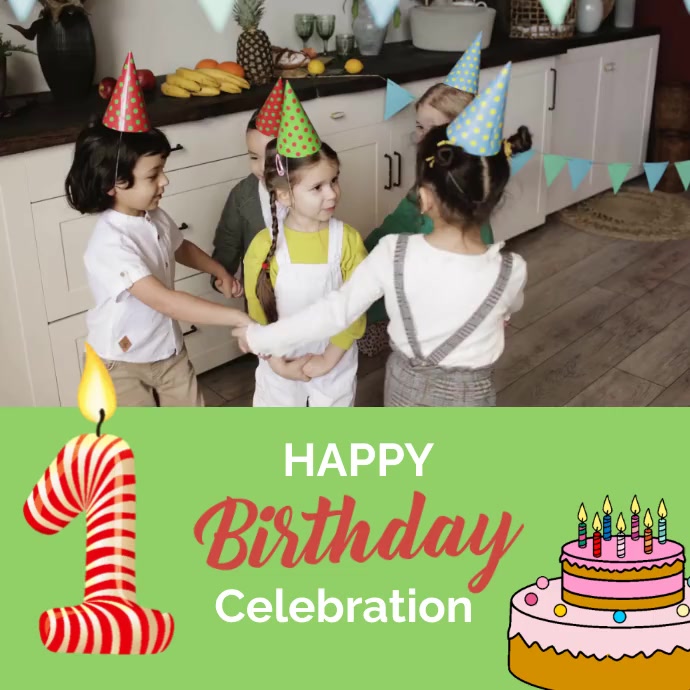 birthday video poster template | PosterMyWall