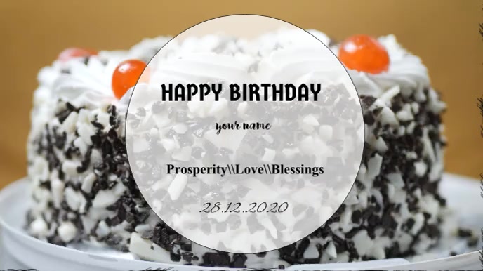 Birthday video template | PosterMyWall
