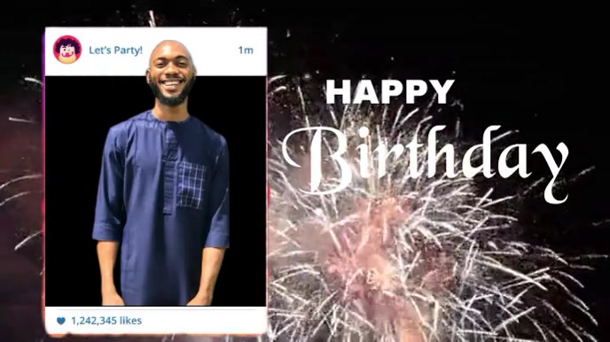 Birthday video template | PosterMyWall