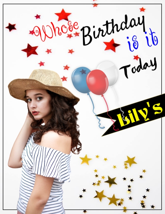 Plantilla de birthday wish | PosterMyWall