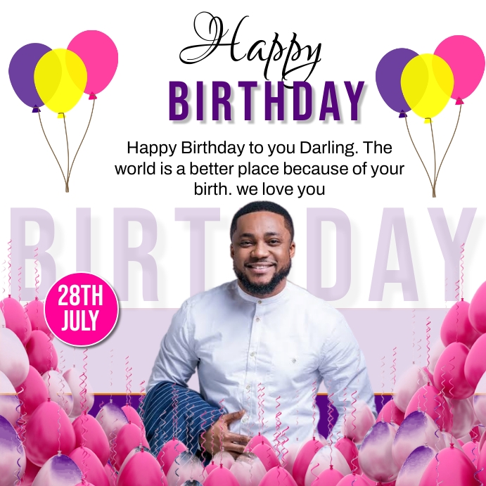 birthday wish Template | PosterMyWall