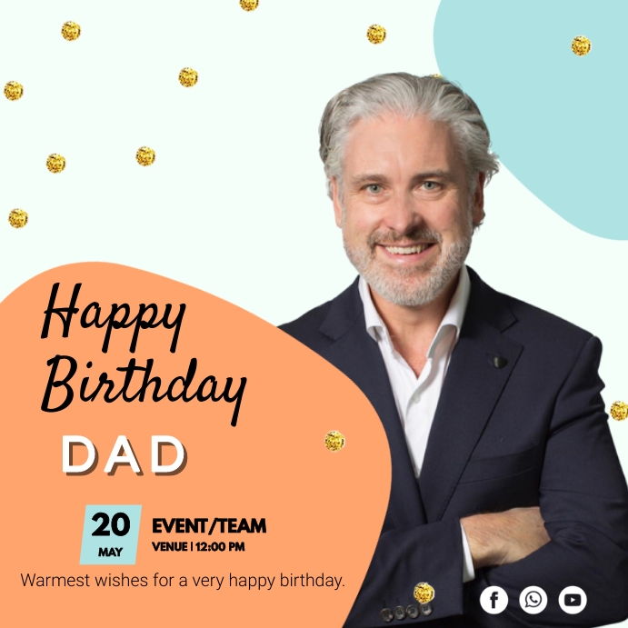 birthday wish father Template | PosterMyWall
