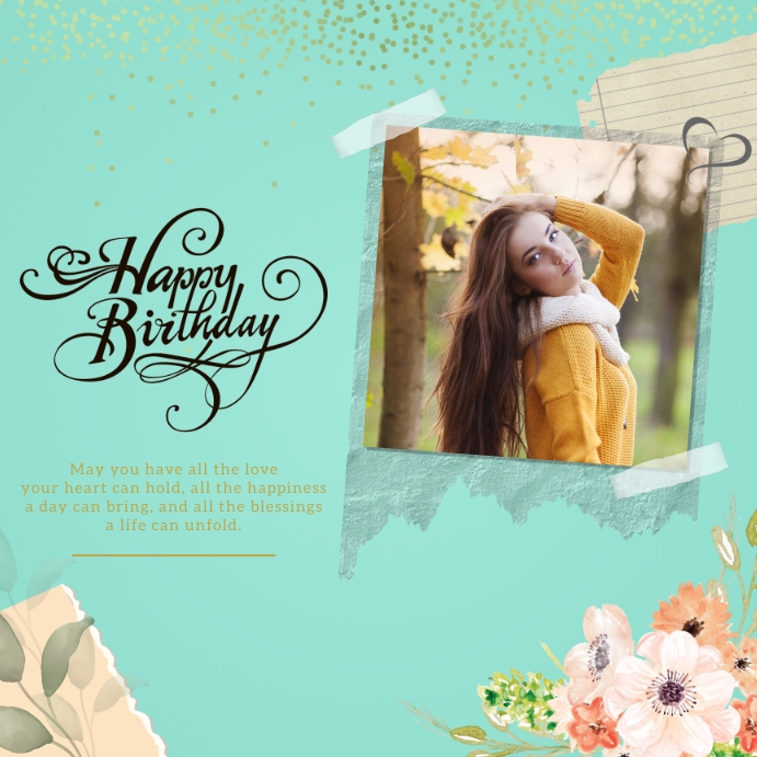 Birthday wish instagram post Template | PosterMyWall