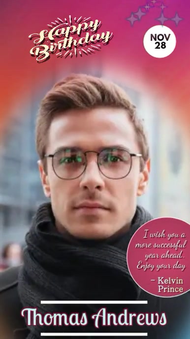 birthday wish post Template | PosterMyWall