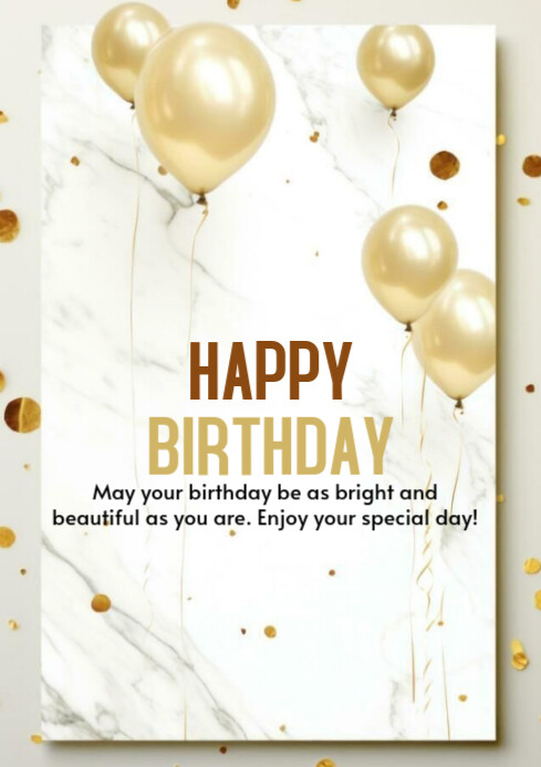 birthday wish template | PosterMyWall