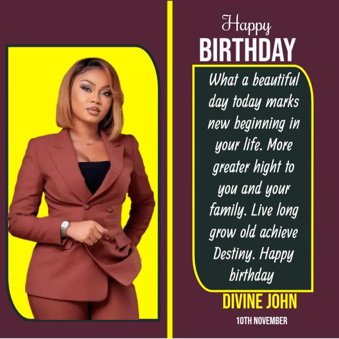 Birthday wishes Template | PosterMyWall