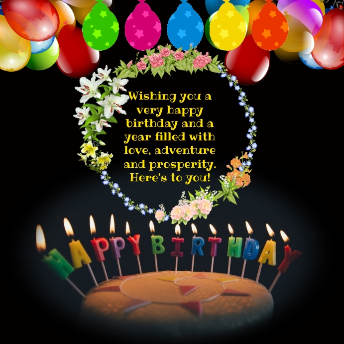 birthday wishes Template | PosterMyWall