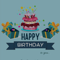 corporate employee work birthday card Template | PosterMyWall