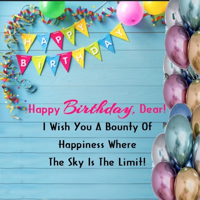 Birthday wishes Template | PosterMyWall