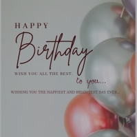 corporate employee work birthday card Template | PosterMyWall
