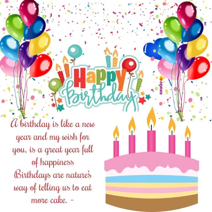 Birthday wishes Template | PosterMyWall