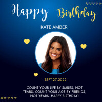 birthday wishes Insta Post Template | PosterMyWall