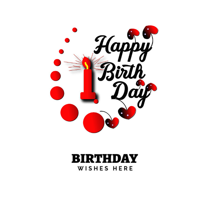 Birthday wishing card design Template | PosterMyWall