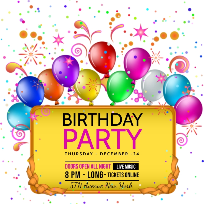 birthday45 Template | PosterMyWall