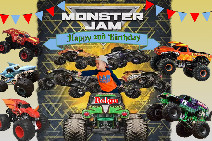 Birthday_monsterjam(4) Template | PosterMyWall