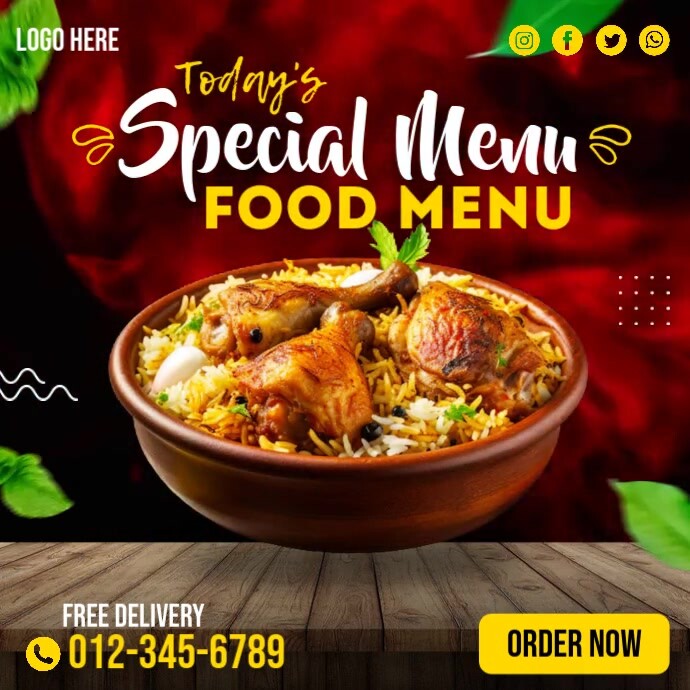 Copy of Biryani Ads | PosterMyWall