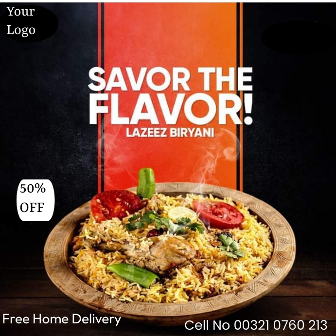 Plantilla de Biryani masala Instagram post | PosterMyWall