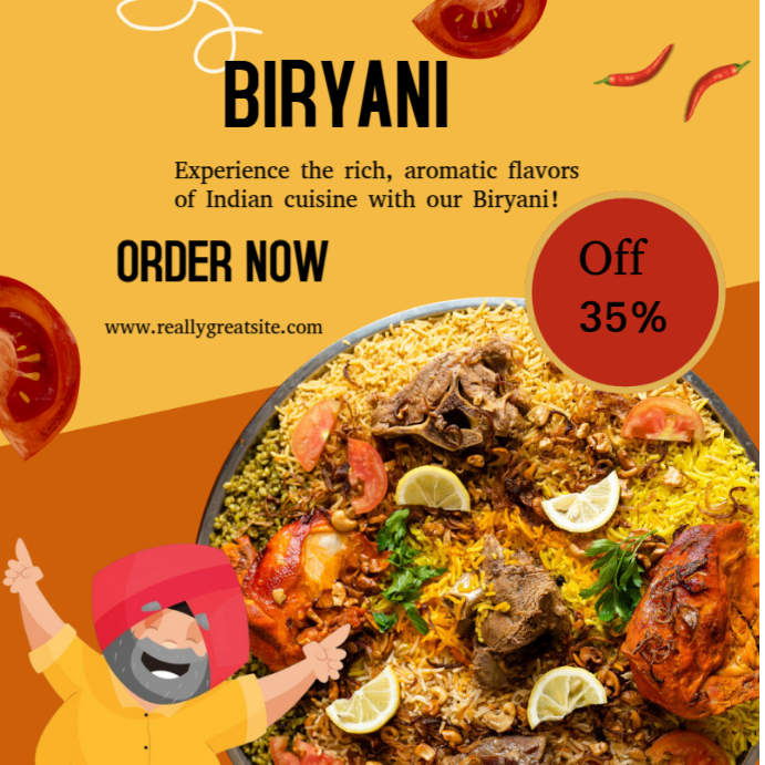 biryani menu Template | PosterMyWall