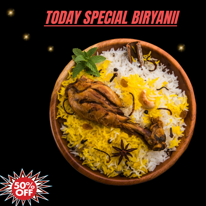 biryani poster Template | PosterMyWall